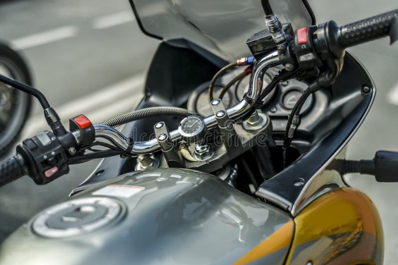 Motorcycles on the Background of the City Stock Image - Image of ...