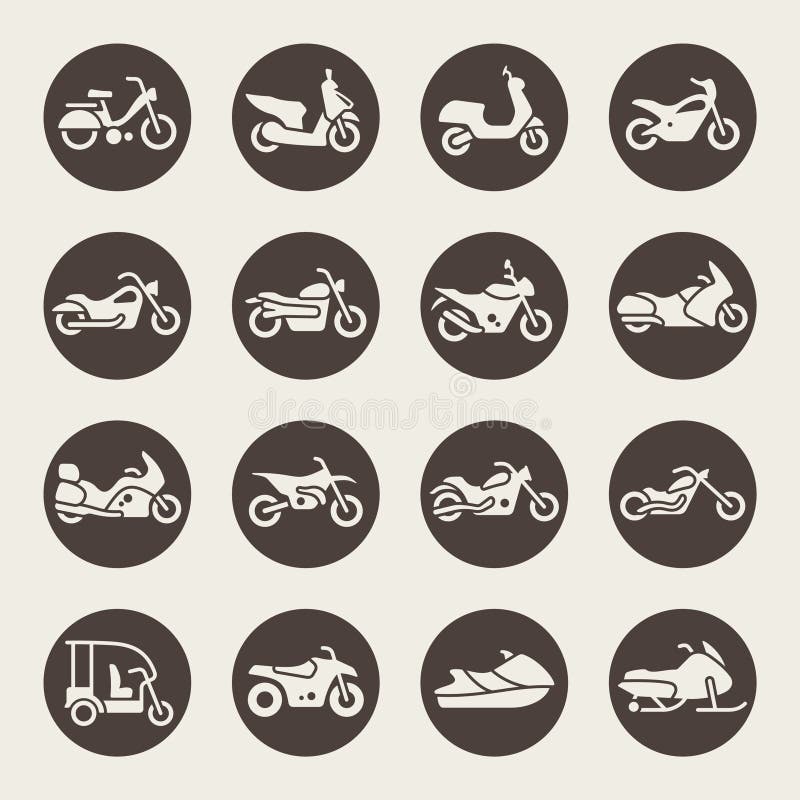 Gear icon set stock vector. Illustration of power, mechanism - 41868987