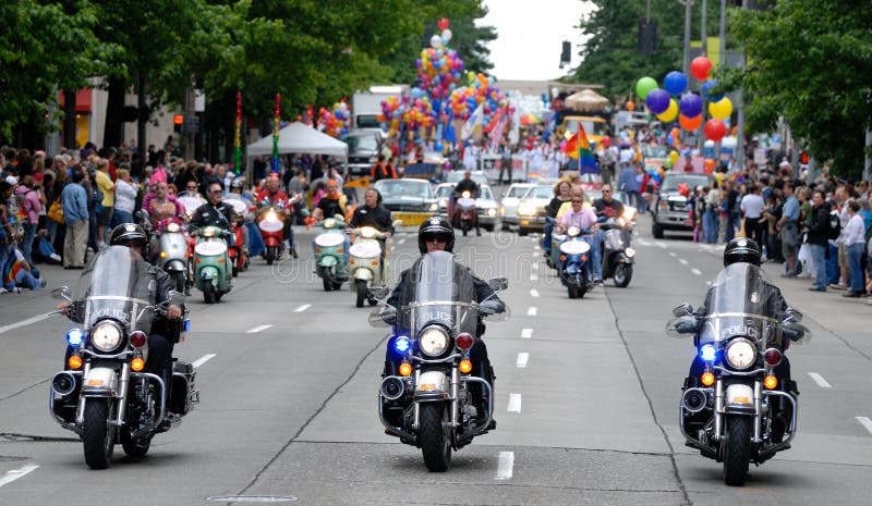 Motorcycles Leads the Parade Editorial Image - Image of rainbow, parade ...