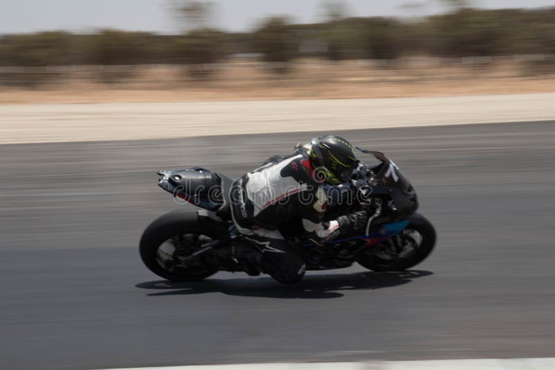Motorcycles on a Race Track on a Training Day B.b Editorial Image ...