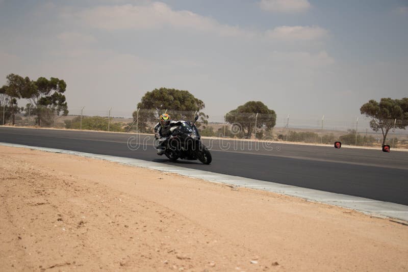 Motorcycles on a Race Track on a Training Day B.b Editorial Photo ...