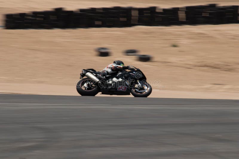 Motorcycles on a Race Track on a Training Day B.b Editorial Image ...