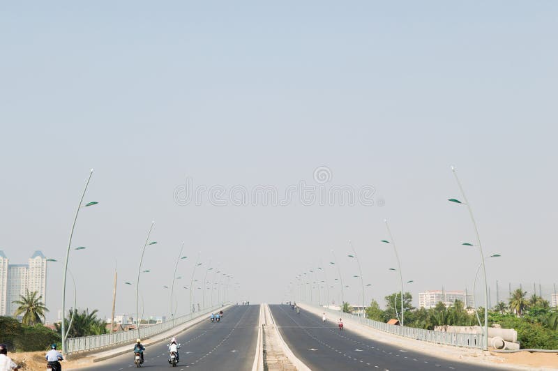 Photo of Motorcycles on Wide Highway Stock Image - Image of minh, light ...