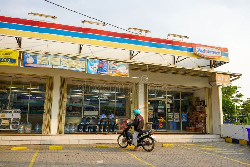 Motorcyclist Parking in Front of a Store Editorial Photo - Image of ...