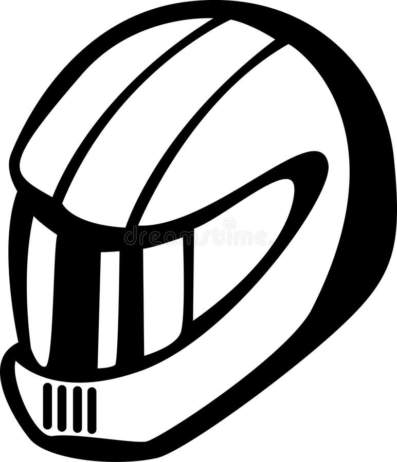 Motorcyclist or Racing Car Driver Helmet. Vector Stock Vector ...