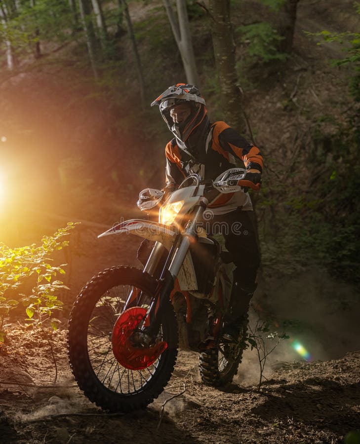 Motorcyclist on a Sport Motorcycle Rides Stock Photo - Image of nature ...