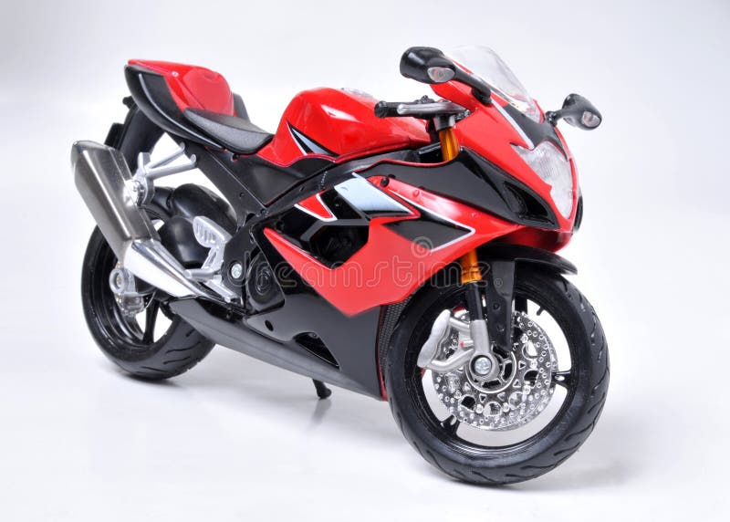 Rode snelle motor stock afbeelding. Image of motorfiets - 8759313