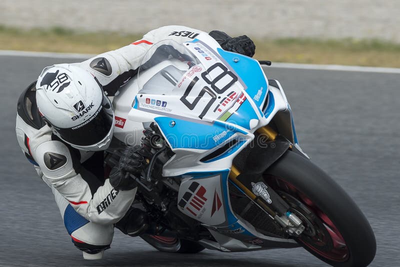 Motorista Michael Moller Equipe De Chronos Foto de Stock Editorial ...