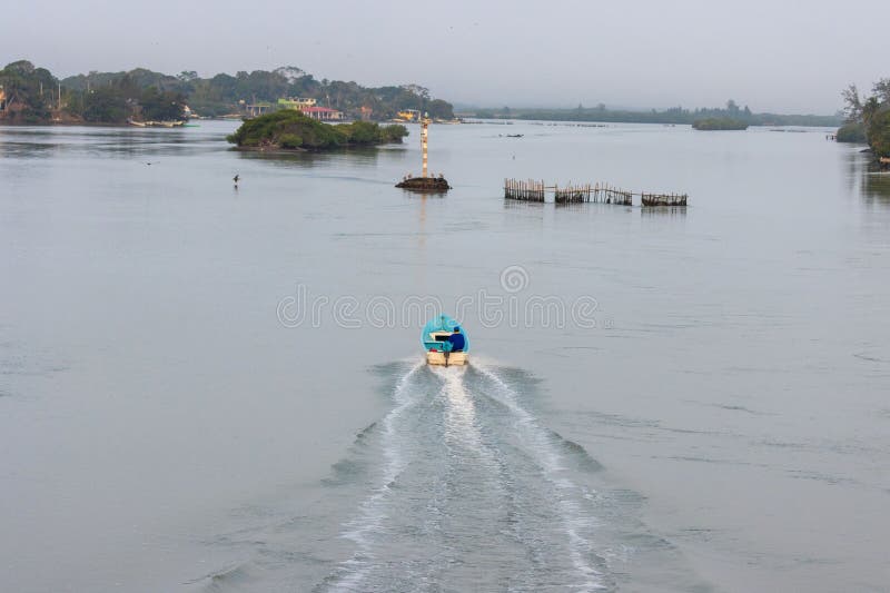 Motorized Boat Sailing on a Vast Body of Water Editorial Photography ...