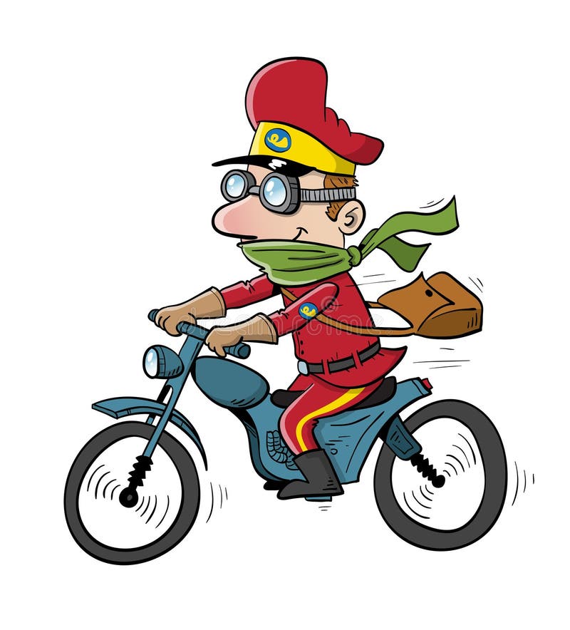 Motorized Mailman Stock Illustrations – 2 Motorized Mailman Stock ...