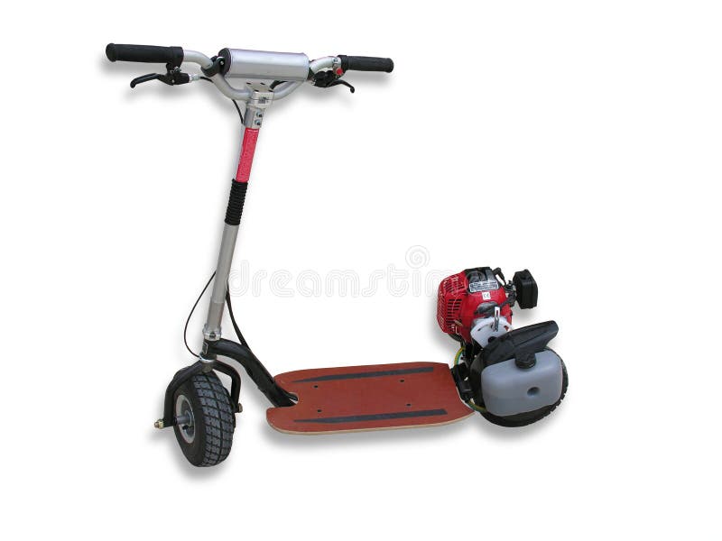 Motorized Scooter stock image. Image of stand, transportation - 135719