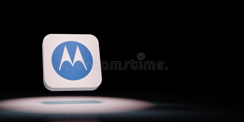 Motorola App Icon Spotlighted on Black Background Editorial Photo ...