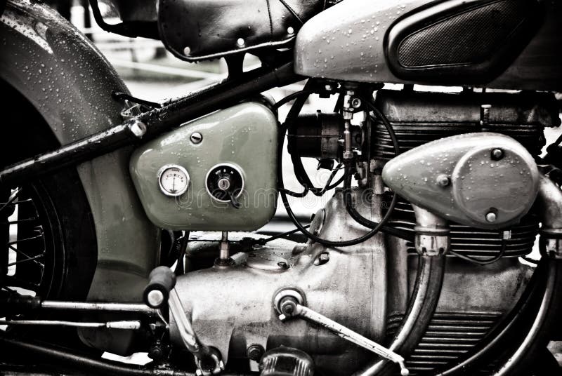 Motorrad stockbild. Bild von antike, liebhaberei, horizontal - 24796637