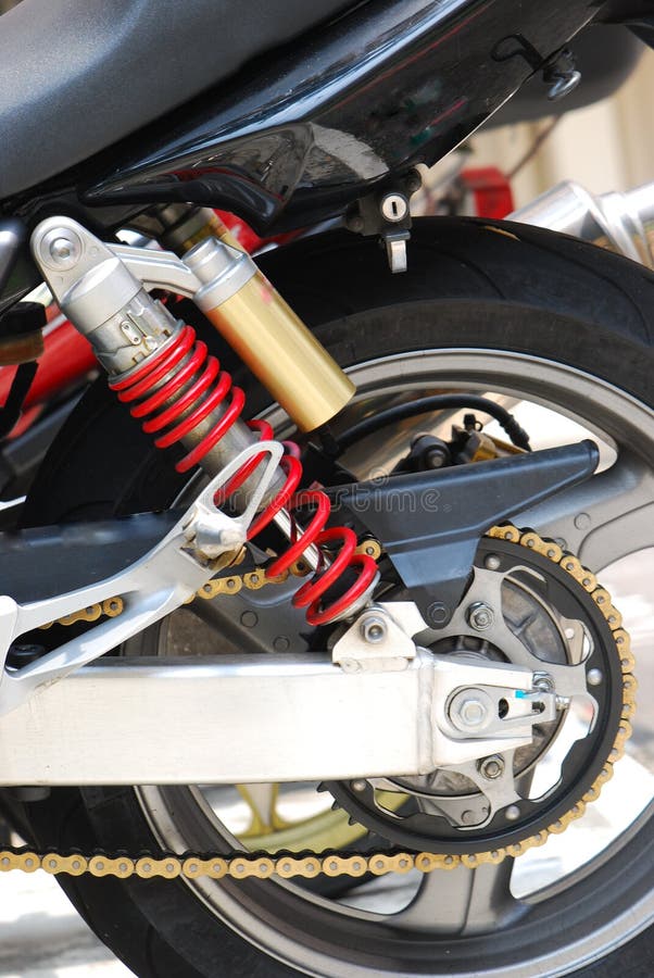 Motorrad-hinteres Rad stockbild. Bild von sitz, verkehr - 27504601