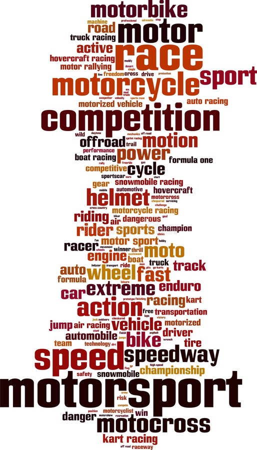 Motocross word cloud stock vector. Illustration of engine - 144781306