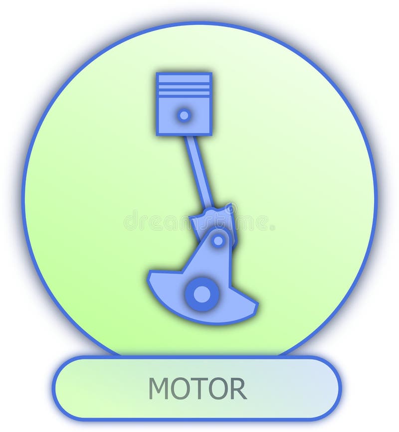 Motorsymbool en pictogram stock illustratie. Illustration of banden ...