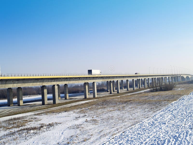 Motorway A1 Bridge Across The River Vistula Stock Photo - Image of floe ...