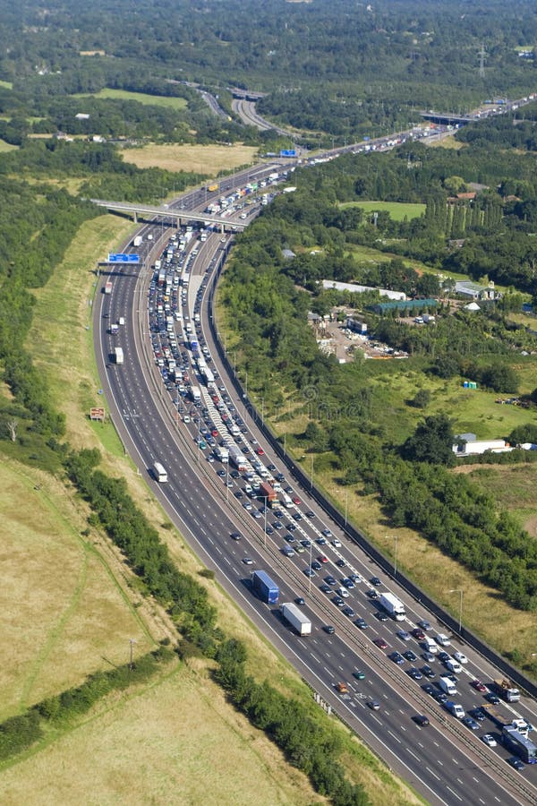 M4 Motorway to London stock image. Image of horizontal - 21391691