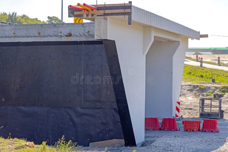 Underpass Bridge Construction Stock Image - Image of transportation ...