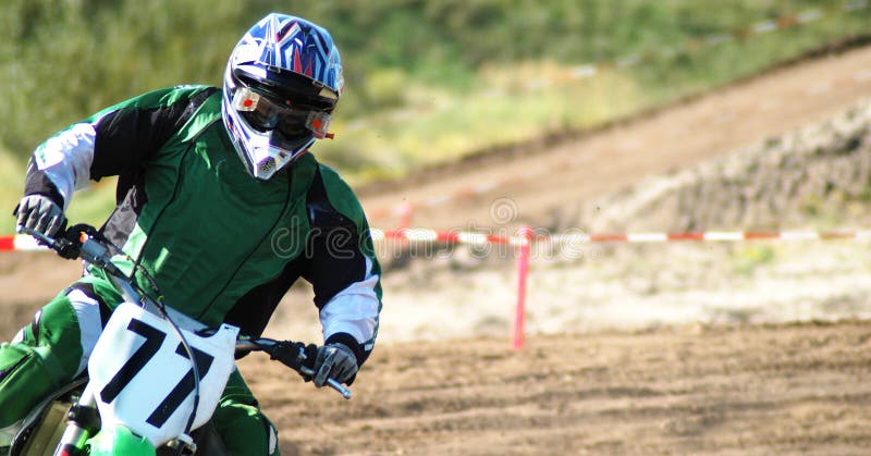 MotoX racing stock image. Image of motocross, competition - 1383857