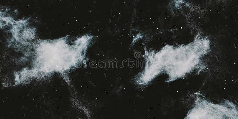 Mottled Black and White Texture with Blurred Swirling Patterns on Dark ...