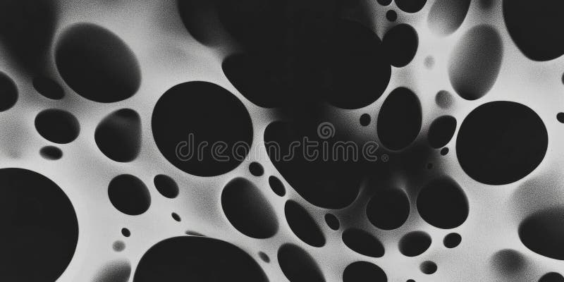 Mottled Black and White Texture Featuring Dense Dots and Dark Shadows ...