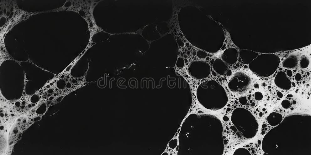 Mottled Black and White Texture Showcasing Dense Patterns and Deep ...