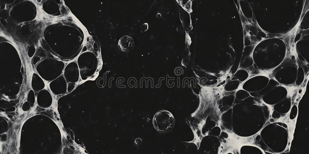 Mottled Grayscale Texture with Irregular Patches on a Black Background ...