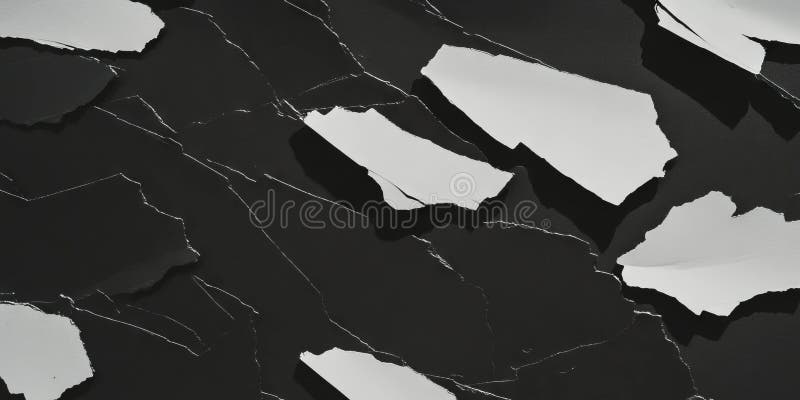 Mottled Grayscale Texture with Sharp Jagged Edges Against a Black ...