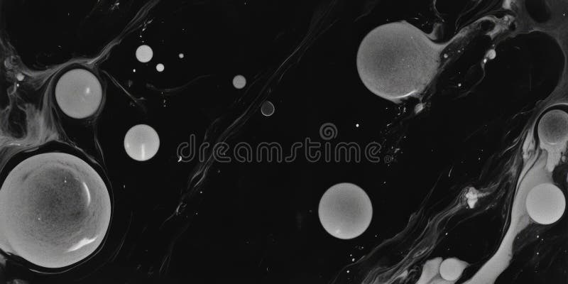 Mottled Grayscale Textures with Smooth Circles on Black Create a ...