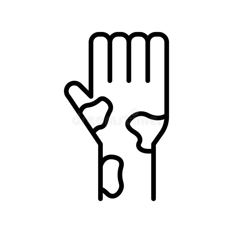 Mottled Skin Linear Logo Mark in Black and White Stock Vector ...