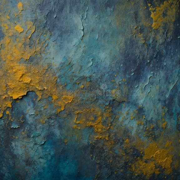 Mottled Sponged Paint Surface Featuring Blended Colors and Texture ...