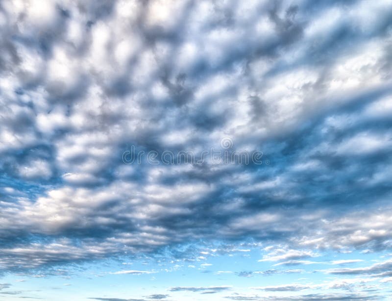 Mottled Texture of Clouds Panorama Format Stock Image - Image of change ...