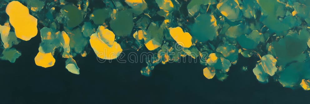 Mottled Yellow and Green Texture with Sharp Edges Creating Deep Shadows ...