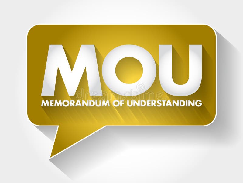 MOU - Memorandum of Understanding Acronym, Business Concept Background ...