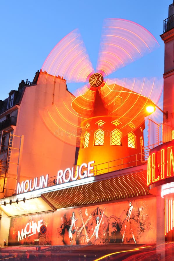 Moulin Rouge (detail) editorial image. Illustration of entertaining ...