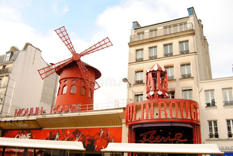 Moulin Rouge editorial photography. Image of rouge, paris - 27236002