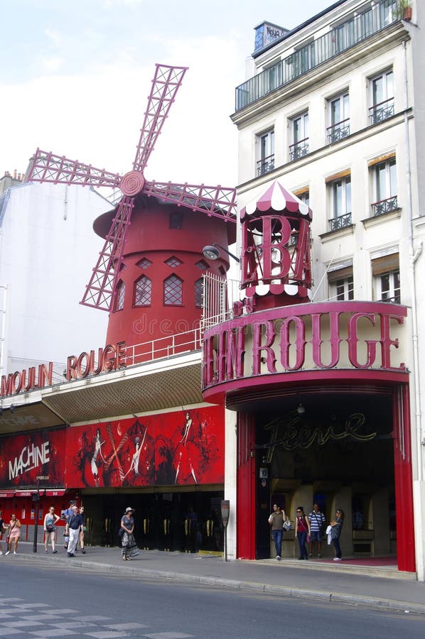 Moulin Rouge in Paris, France Editorial Stock Photo - Image of view ...
