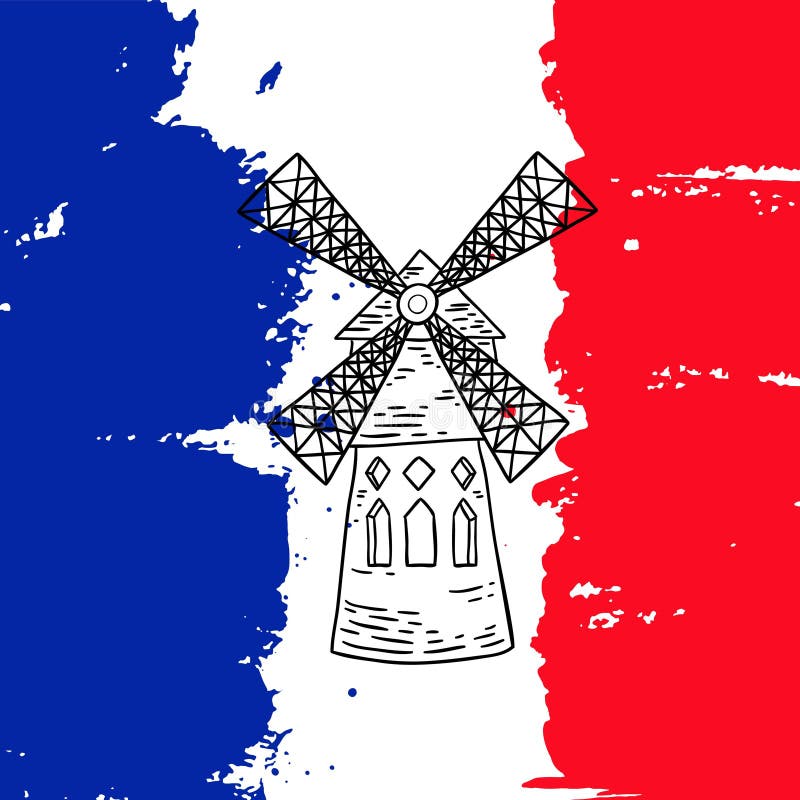 Moulin Rouge Illustration vektor abbildung. Illustration von geschichte ...