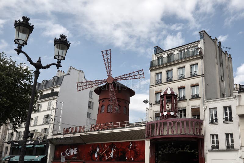 Moulin rouge editorial photo. Image of building, amusement - 87655366