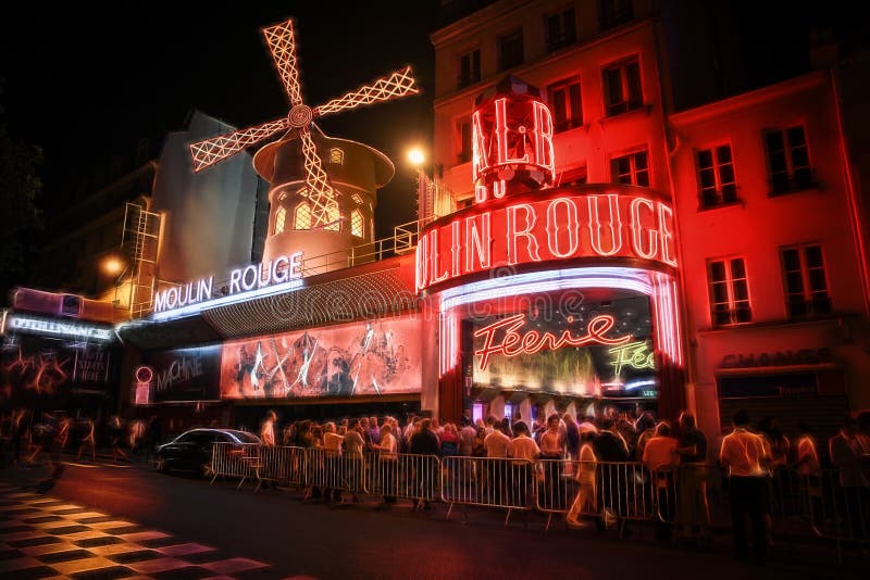 Moulin Rouge - Paris editorial stock image. Image of black - 49118934