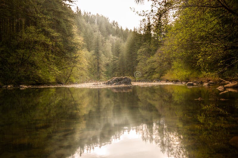 Moulton Falls Regional Park in Yacolt, Washington Stock Photo - Image ...