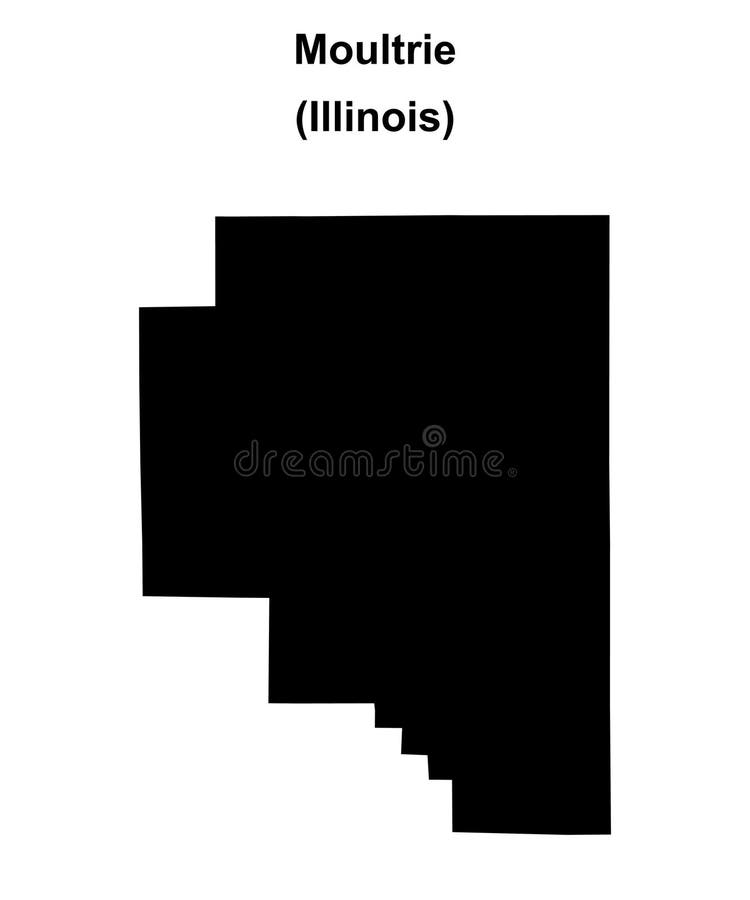 Moultrie outline map stock vector. Illustration of area - 360780660