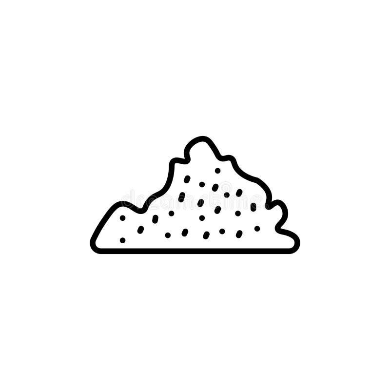Mound Icon Isolated on White Background Stock Vector - Illustration of ...