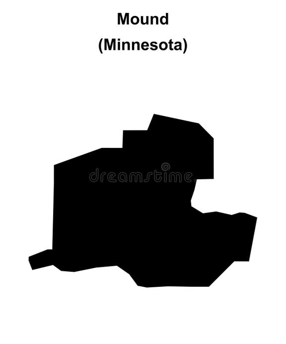 Mound outline map stock vector. Illustration of border - 387422918