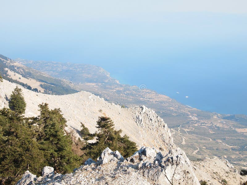 Mount Ainos stock image. Image of stones, adventure, rocks - 56952979