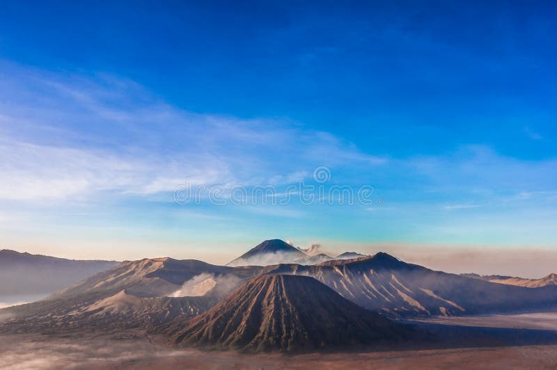 Mount alive stock image. Image of volcano, indonisea - 62991877