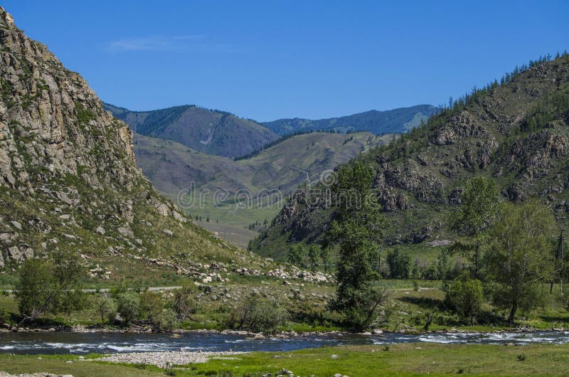 Mount Altai stock photo. Image of landscape, trees, beautiful - 59213942
