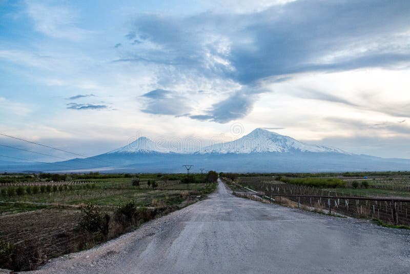 Mount Ararat. Sis and Masis Stock Photo - Image of clouds, beautiful ...