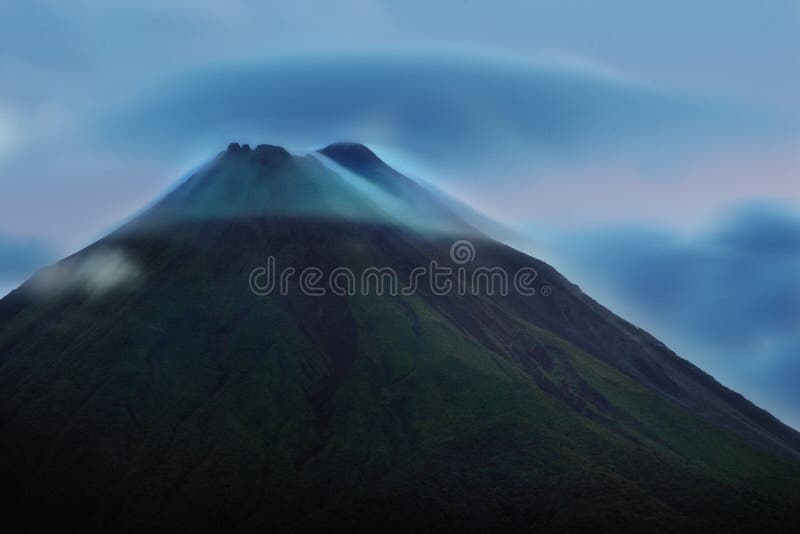 Mount Arenal stock image. Image of mountian, smoke, rica - 2756959